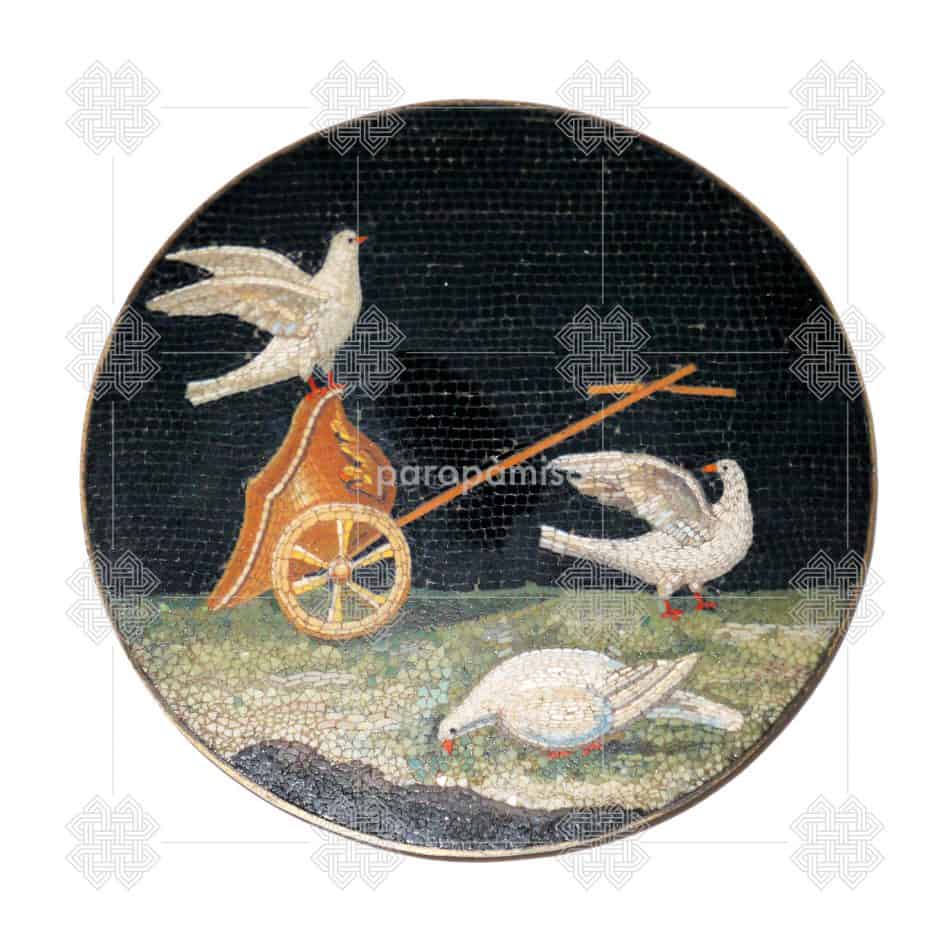 Roman micro mosaic 19th century - Paropamiso Venezia