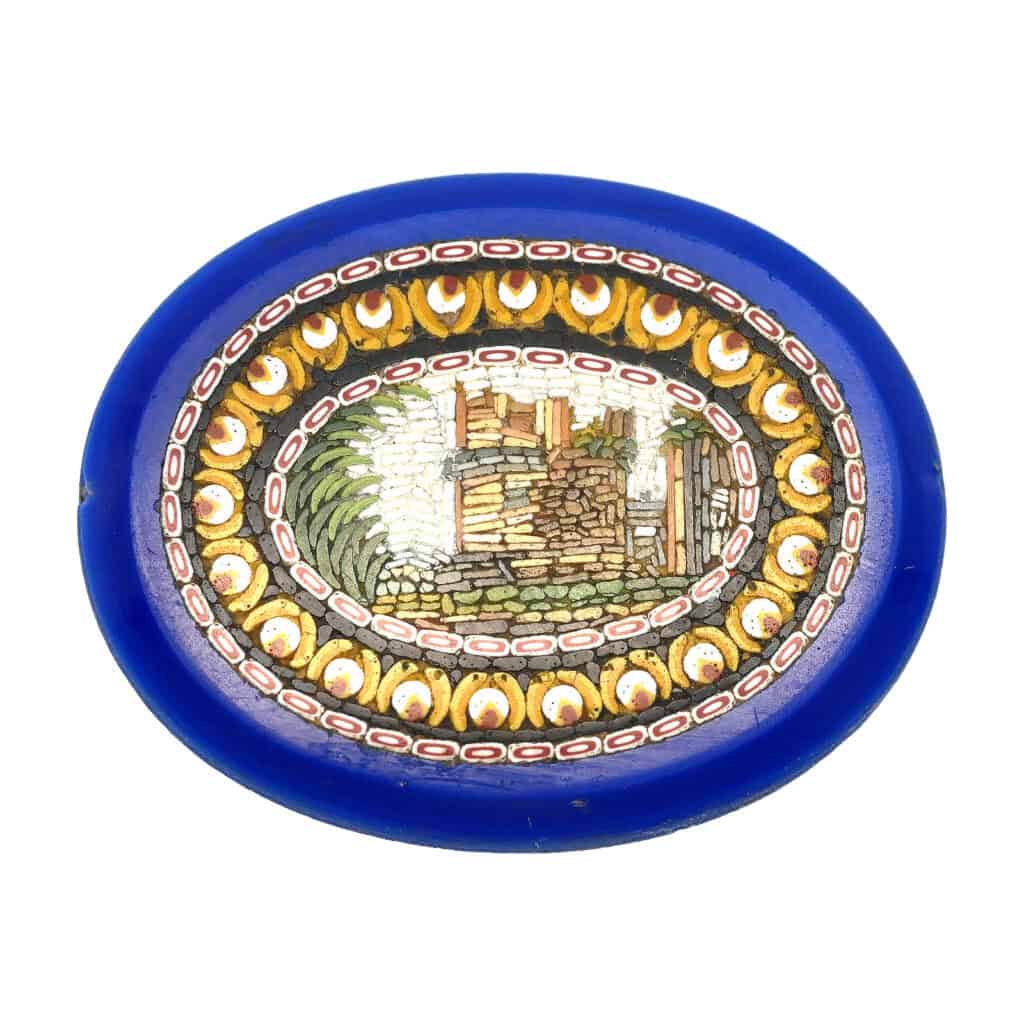 Antique and Rare Double micromosaic. Roma - Paropamiso Venezia